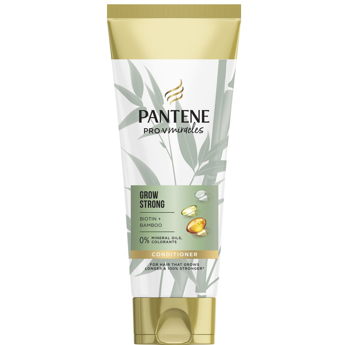 Pantene Grow Strong Kondicionér na vlasy s bambusem a biotinem v akci ...