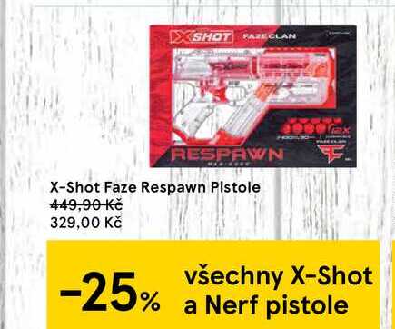 ARCHIV | X-Shot Faze Respawn Pistole v akci platné do: 26.4.2022 ...