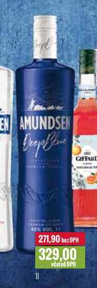 AMUNDSEN Deep Blue Vodka 1l v akci | AkcniCeny.cz