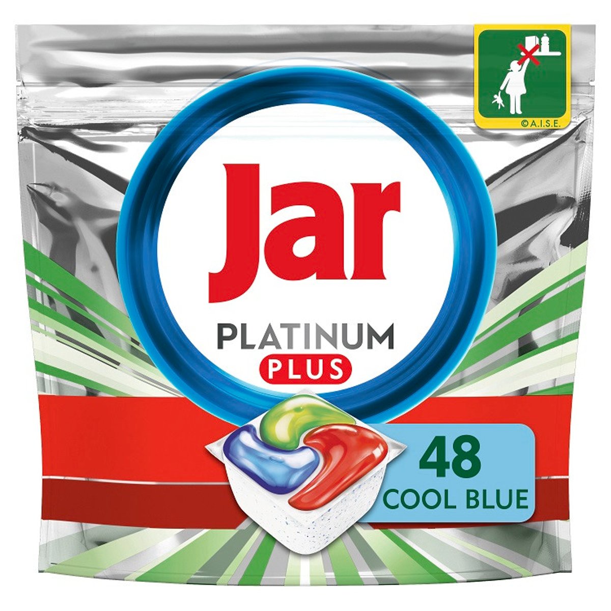 Jar Platinum Plus Tablety do myčky Cool Blue v akci | AkcniCeny.cz