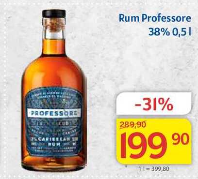 PROFESSORE 38% Rum 500 ml v akci | AkcniCeny.cz