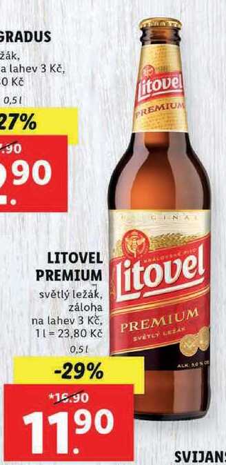 LITOVEL PREMIUM, 0,5 l v akci | AkcniCeny.cz
