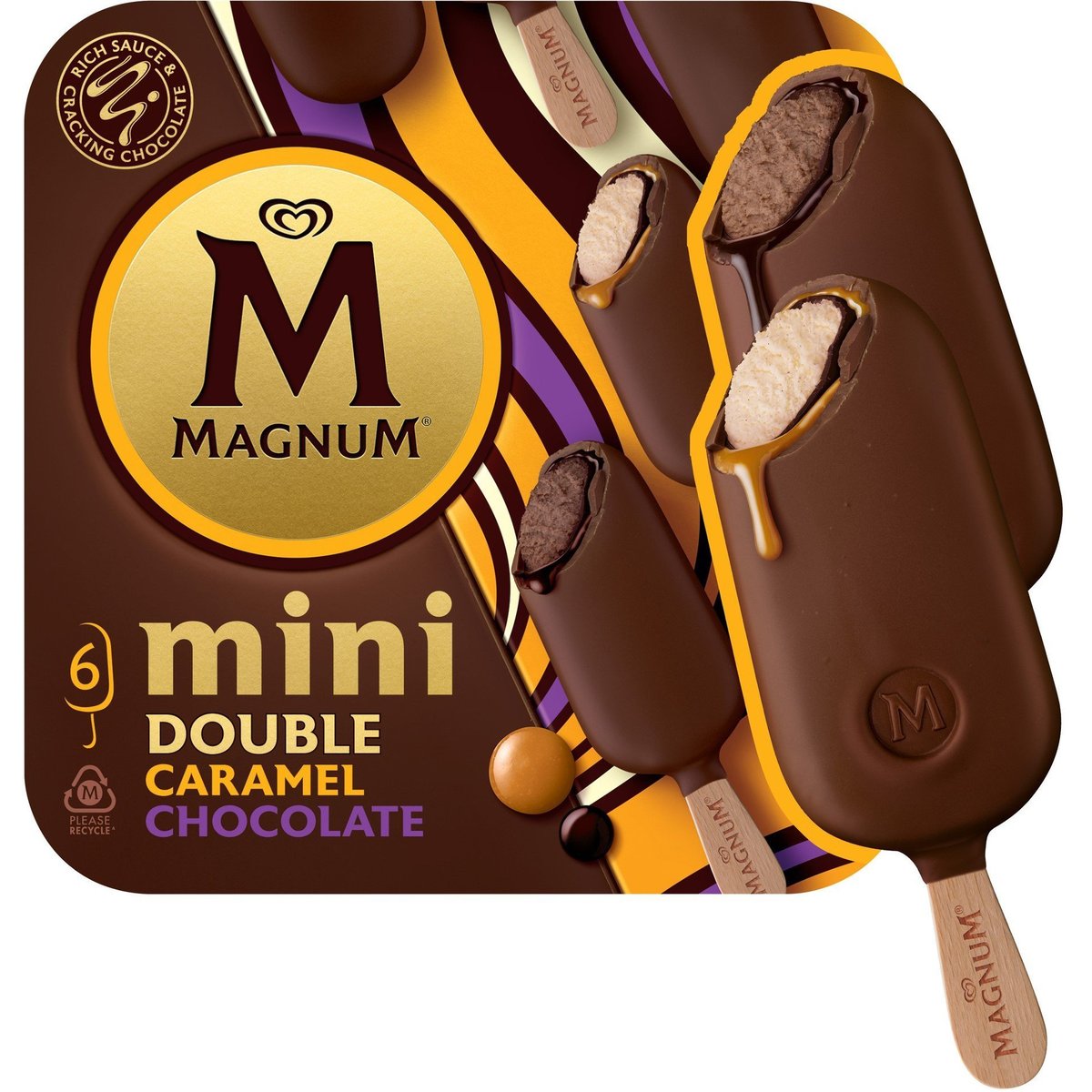 Magnum Mini double caramel chocolate 6×60 ml v akci | AkcniCeny.cz