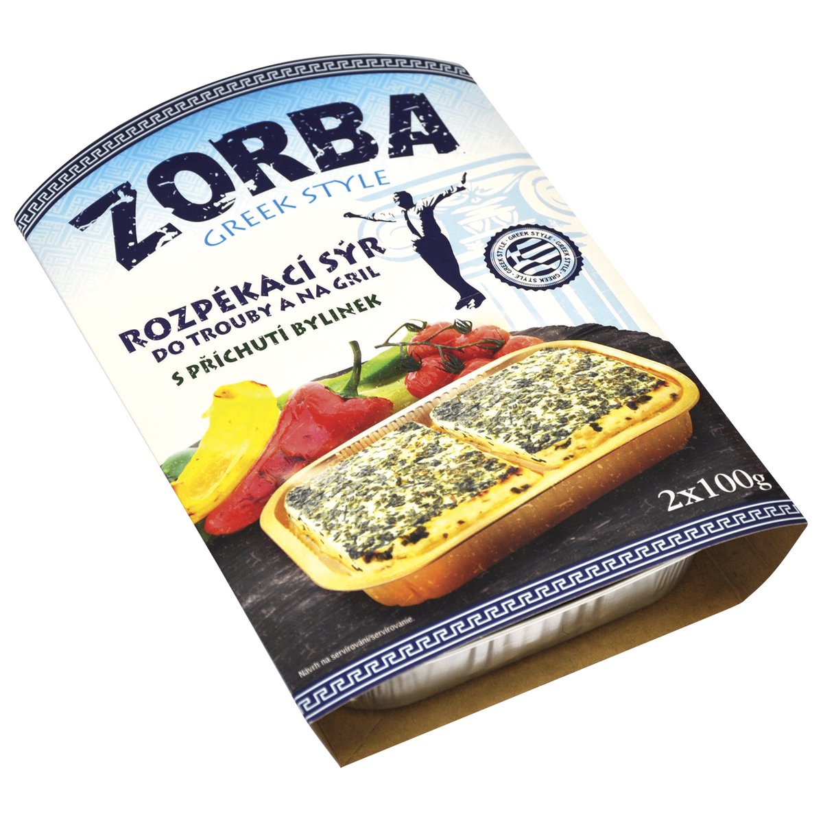 Zorba Greek Style rozpékací sýr s příchutí bylinek (2×100g) v akci ...
