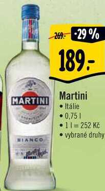 Martini, 0,75 l v akci | AkcniCeny.cz