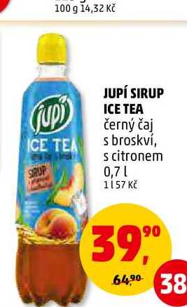 JUPÍ SIRUP ICE TEA, 0,7 l v akci | AkcniCeny.cz