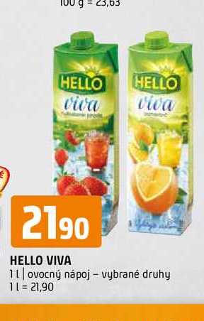 Hello multivitamin, 1 l v akci za 18,90 Kč | AkcniCeny.cz