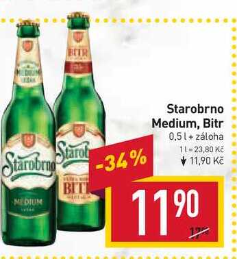 Starobrno 0,5l v akci | AkcniCeny.cz
