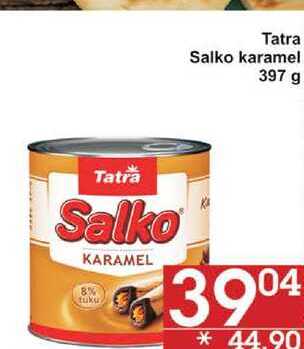 Tatra Salko karamel, 397 g v akci | AkcniCeny.cz