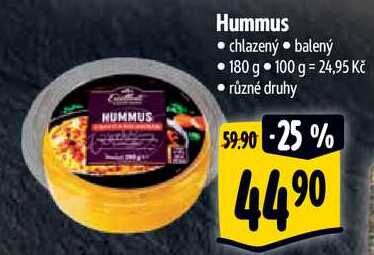 BILLA Easy Hummus 160 g v akci | AkcniCeny.cz