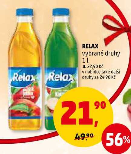 Relax Pulpy multivitamin, 1,5 l v akci JIP za 32,90 Kč | AkcniCeny.cz