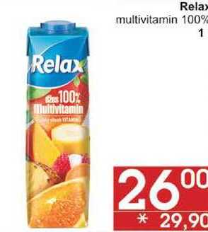 Relax Pulpy multivitamin, 1,5 l v akci JIP za 32,90 Kč | AkcniCeny.cz