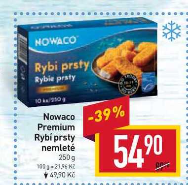 Nowaco Rybí prsty 18 ks 450g v akci | AkcniCeny.cz