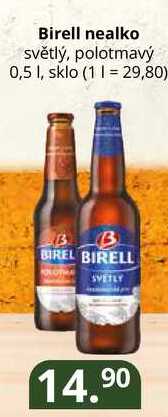 Radegast Birell světlý, nealkoholické pivo (plechovka) 0,5l v akci ...