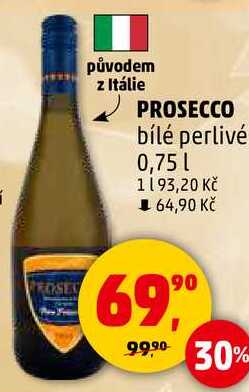 Prosecco Flaureo, 0,75 l v akci Lidl za 199,90 Kč | AkcniCeny.cz
